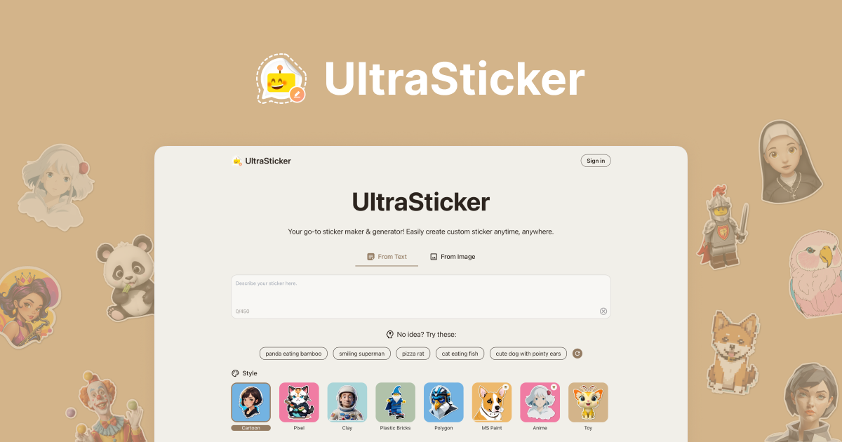 Discover Stickers & Spark Your Creativity | UltraSticker